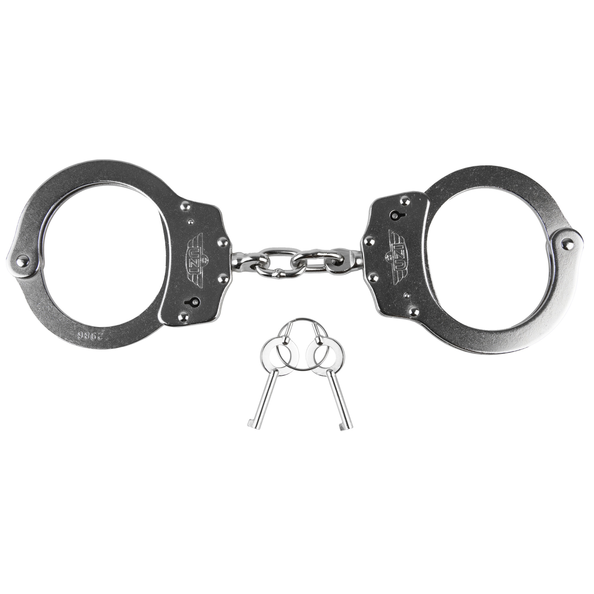 Uzi Handcuff Chain Stainless Steel Silver - Ready Gunner